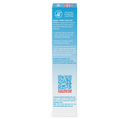 Acne Spot Cream | Overnight acne treatment | Dermal Therapy NZ